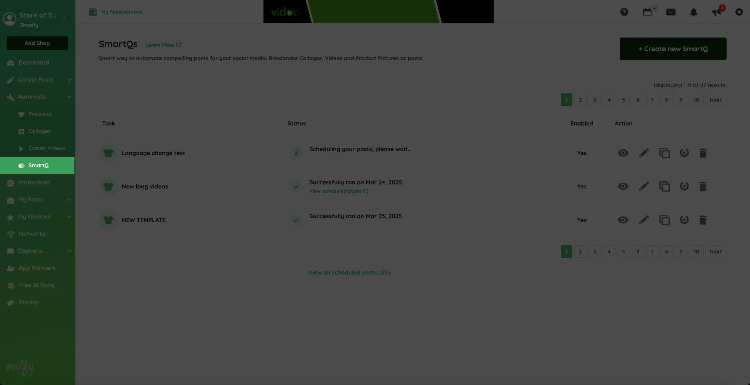 Create and Manage SmartQ