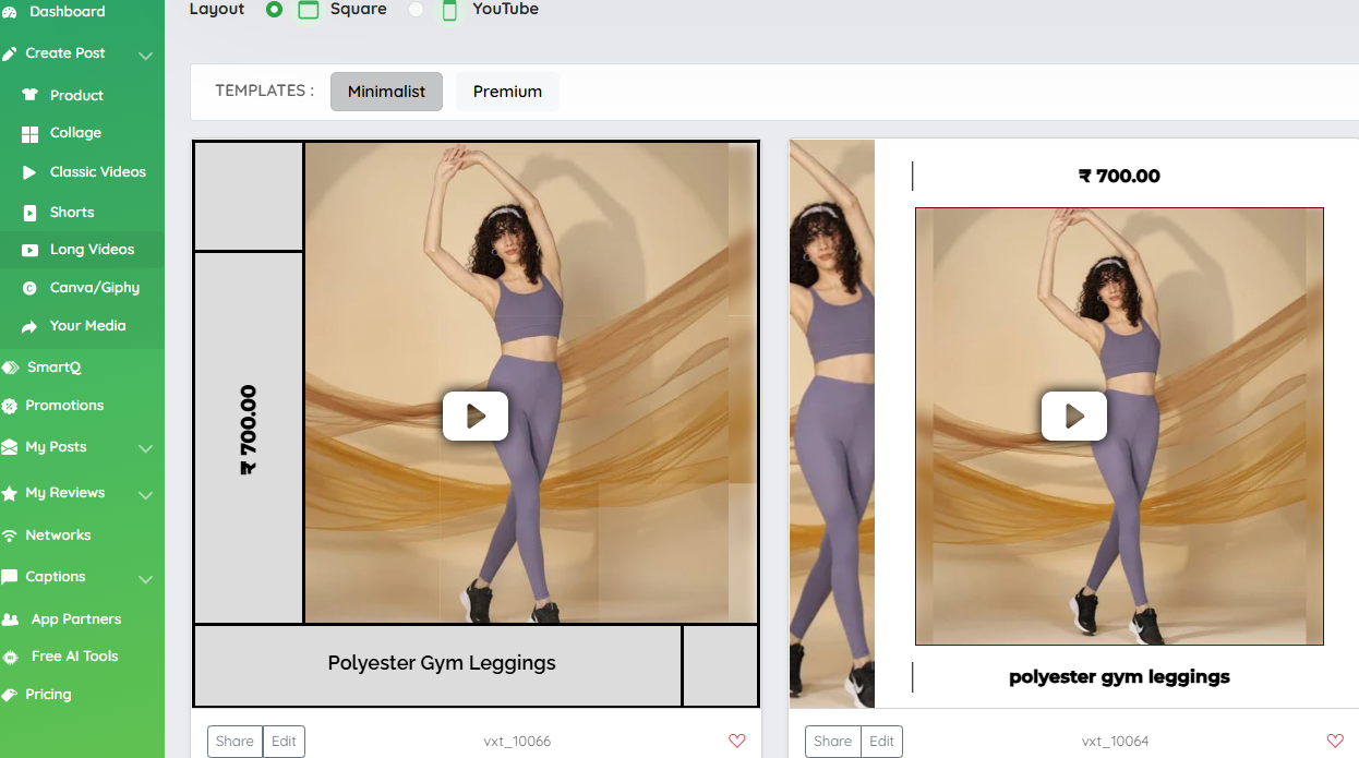 Create long product videos - Outfy Help